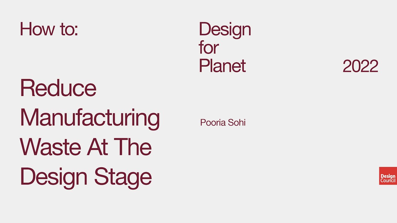 How to reduce manufacturing waste at the design stage - YouTube