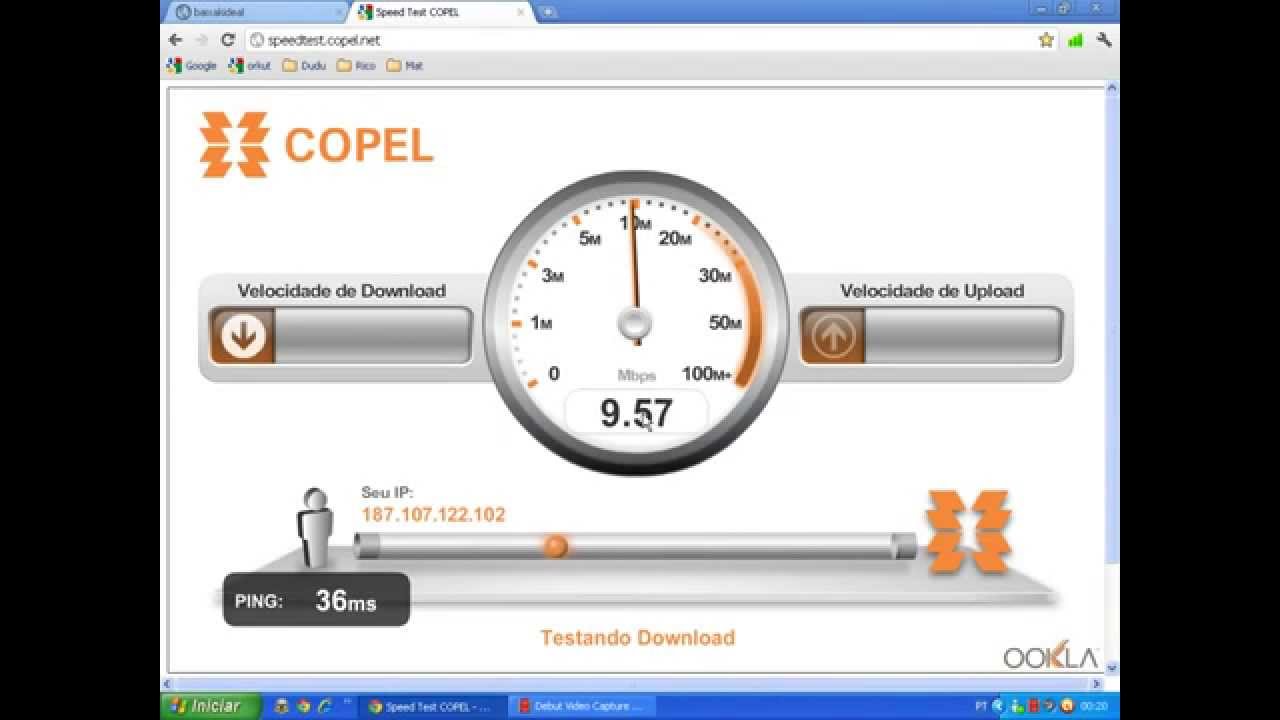 Teste sua internet com o teste copel BAIXAKIDEAL - YouTube