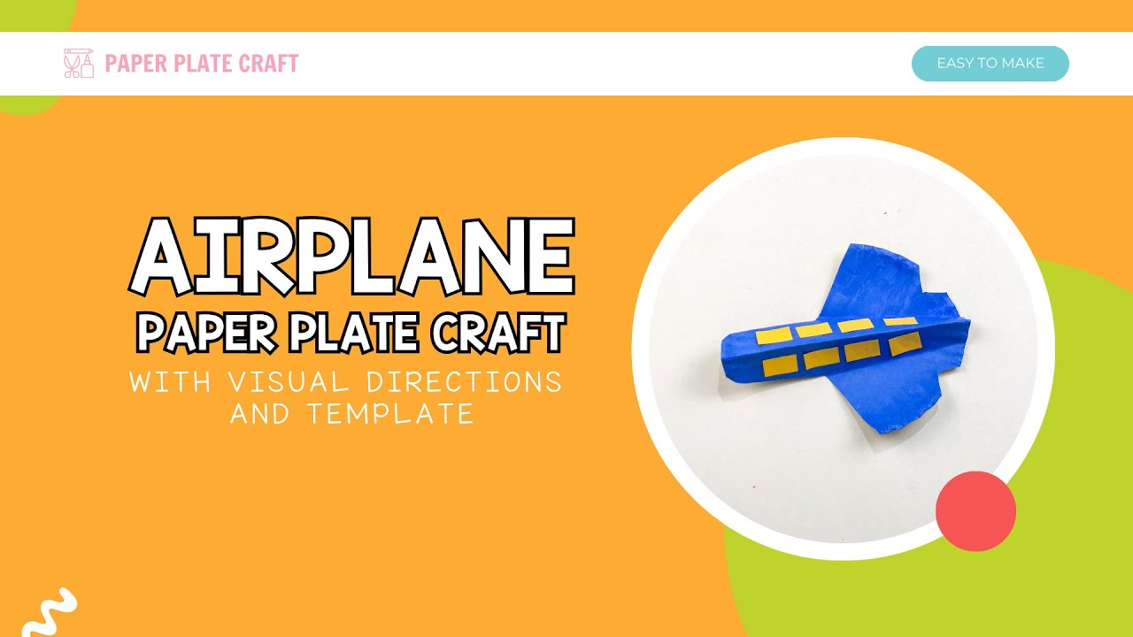 ️ Airplane Paper Plate Craft - YouTube