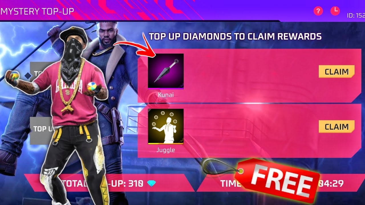 FREE FIRE NEW MYSTERY TOP UP EVENT | FREE FIRE NEW TOP UP EVENT ...