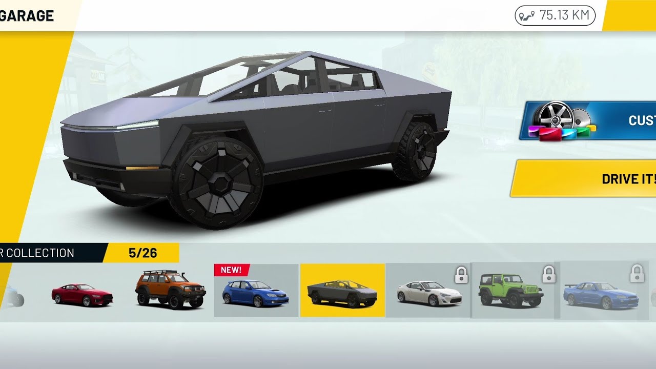 Unlocking and driving CYBERTRUCK! - Extreme Car Driving Simulator ...