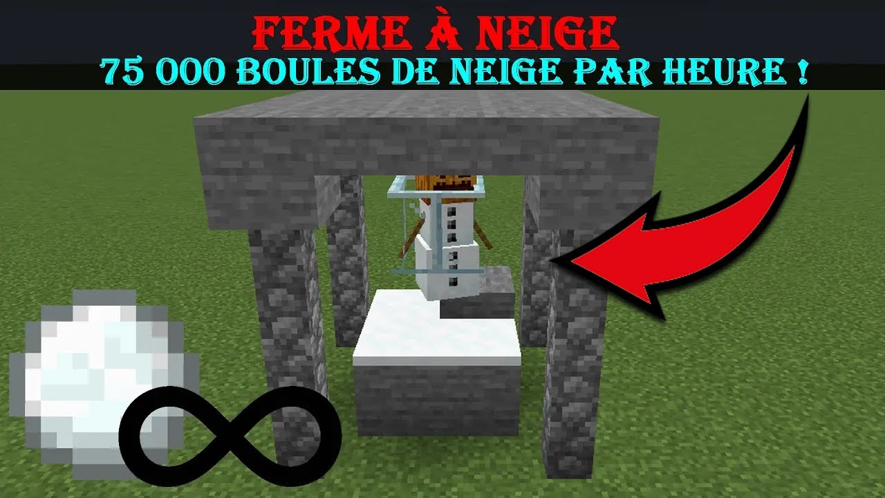 [TUTO] Ferme à neige simple et compacte l Minecraft ! - YouTube