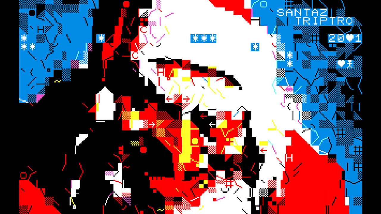 Sharp MZ-700 Demo: Santaz Triptro (2021) - YouTube