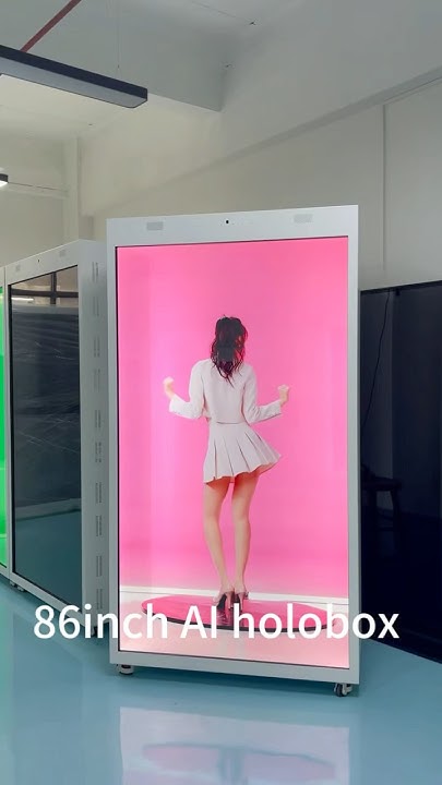 86inch super slim narrow bezel transparent holobox holographic display hologram China factory ...