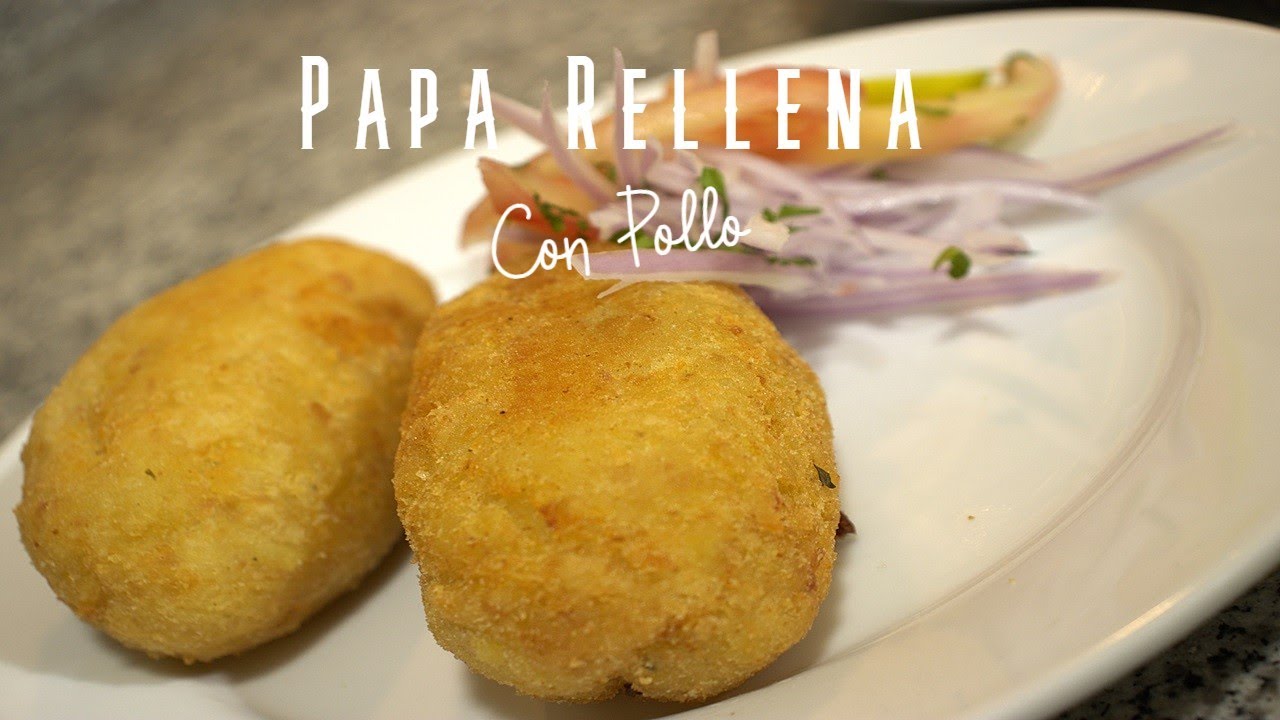 PAPA RELLENA CON POLLO CASERA I Facil y rapida de preparar I ...