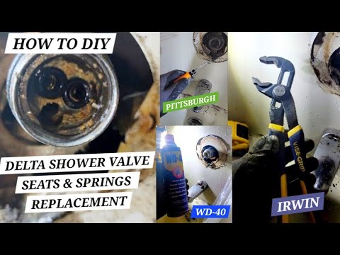DELTA SHOWER VALVE SEATS & SPRINGS How to DIY Replacement #DIY # ...