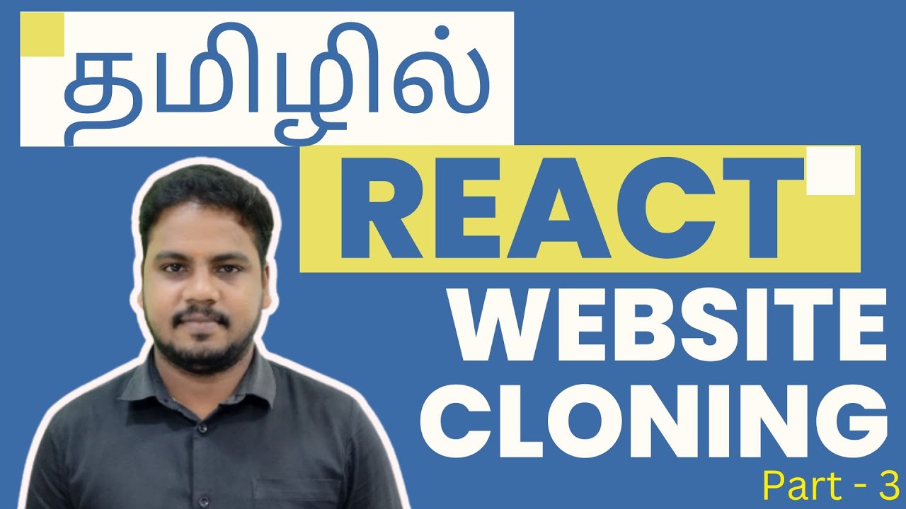 React Js In Tamil Full Course Website Re Creation Using Html Css Part 3 Vijayaragavan