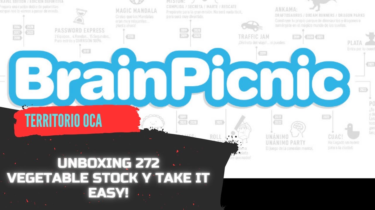 📦 Unboxing 272 VEGETABLE STOCK y TAKE IT EASY! (Brain Picnic) Juegos de mesa 📦 - YouTube