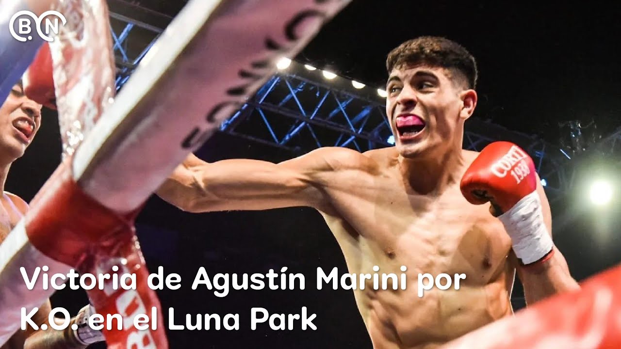 🥊 Victoria de Agustín Marini por K.O. en el Luna Park - YouTube