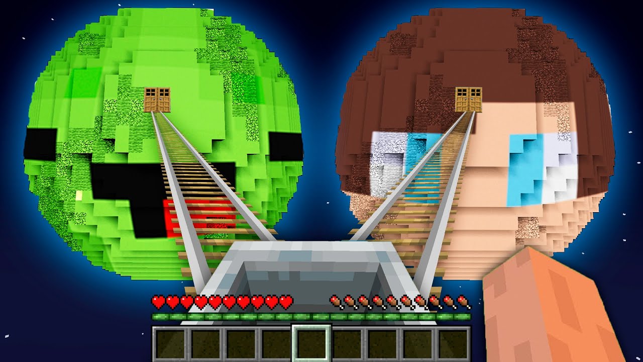 JJ vs Mikey Planets in Minecraft Challange Maizen - YouTube