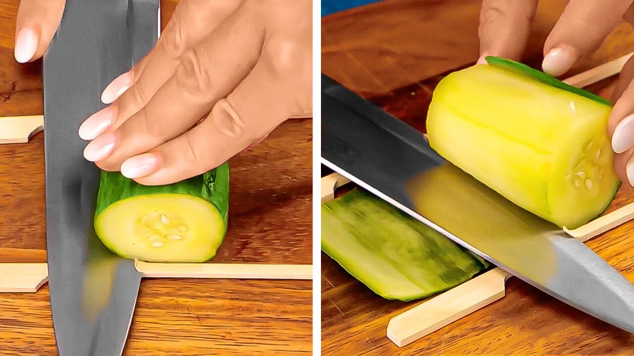 Comment couper et éplucher rapidement les légumes et les fruits - YouTube
