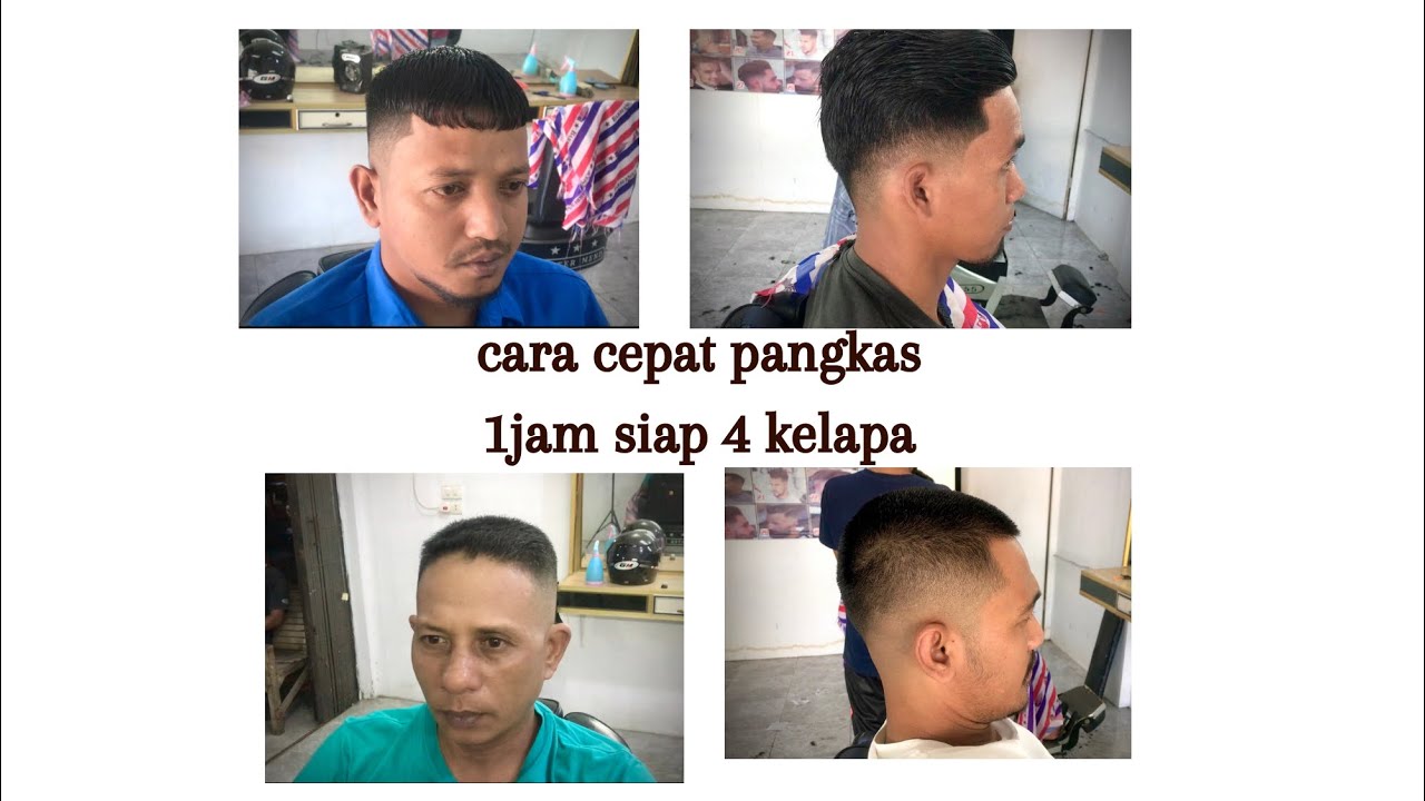 Cara cepat pangkas rambut 1jam siap 4 kepala, pemula wajib tau triknya🔥 ...