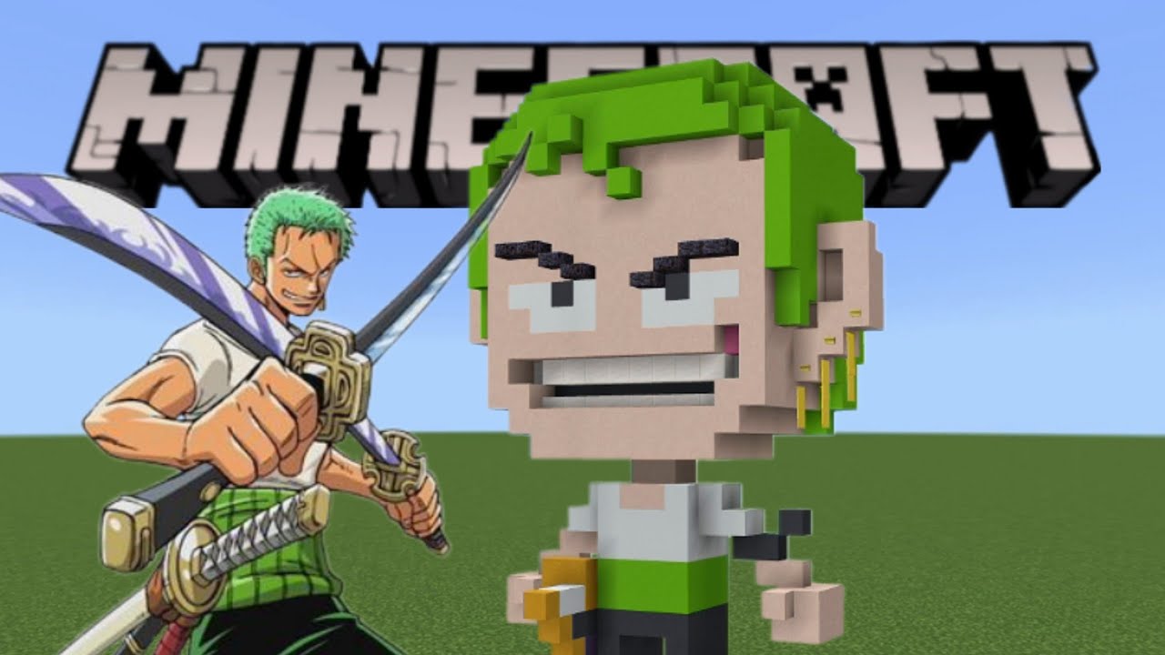 How to build Roronoa Zoro in Minecraft - YouTube