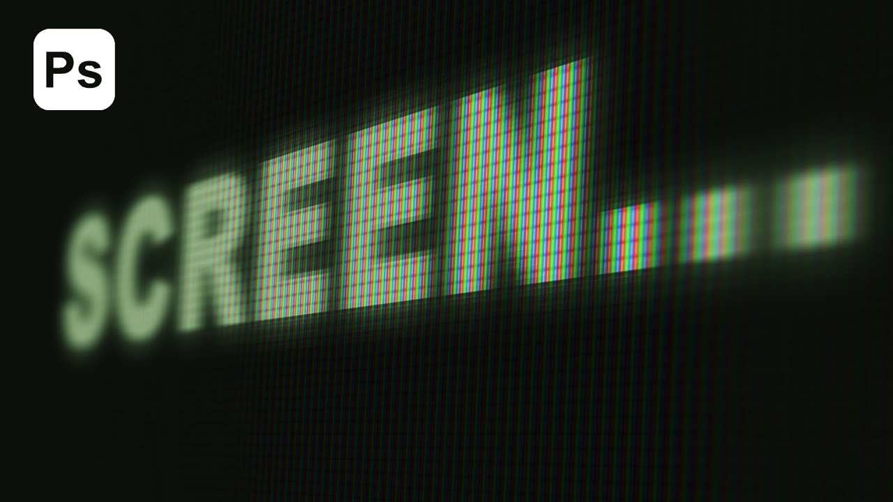 LED Lights Text Effect in Photoshop Tutorial - YouTube