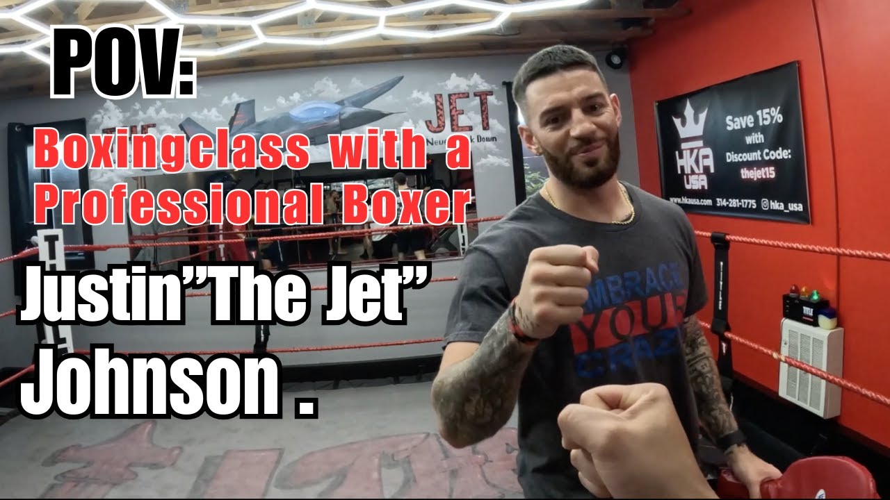 POV: Boxing class with a Professional Boxer Justin "The Jet" Johnson ...