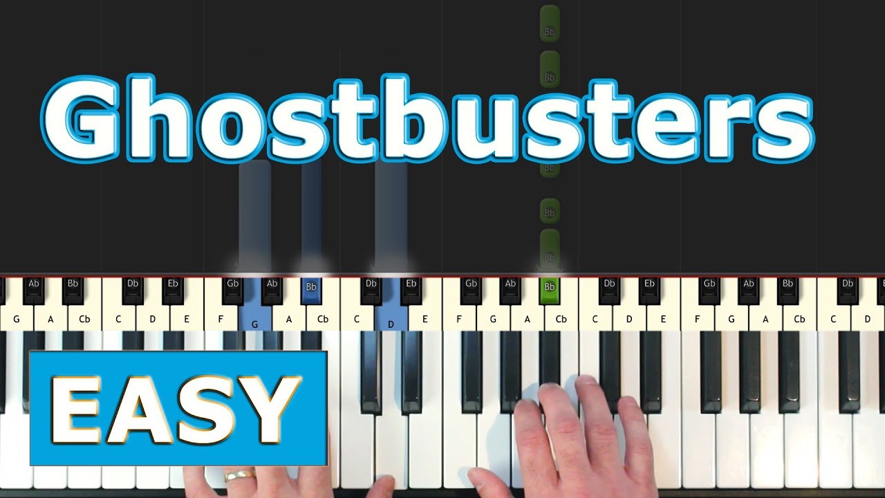 Ghostbusters - Piano Tutorial - YouTube