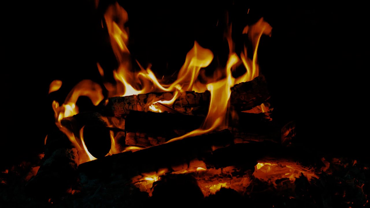 The Sound of Fire in the Fireplace - Burning Fire Sounds for Relaxation ...