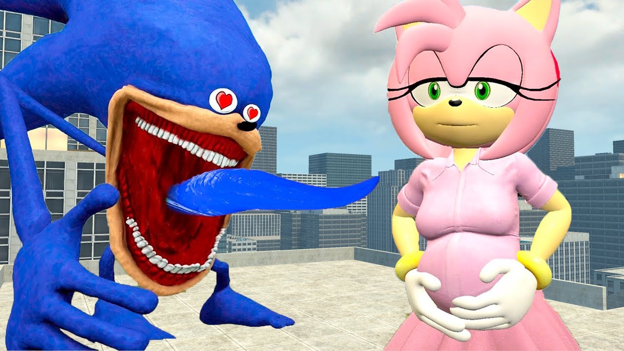 NEW SHIN SONIC TAPES LOVE STORY! The Amy Tapes Sad Story in Garry's Mod ...
