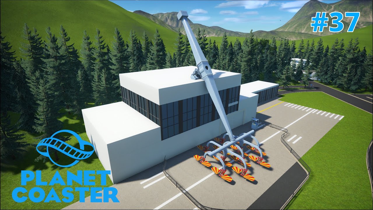 Planet Coaster S03/E37: small Airport Building - YouTube