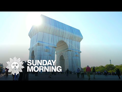 Christo's wrapped Arc de Triomphe