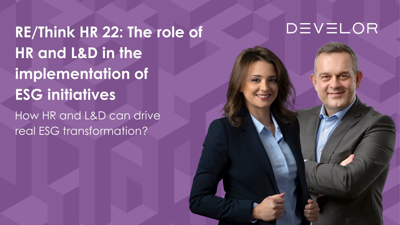 The role of HR and L&D in the implementation of ESG initiatives - ReThink HR 22 webinar - YouTube