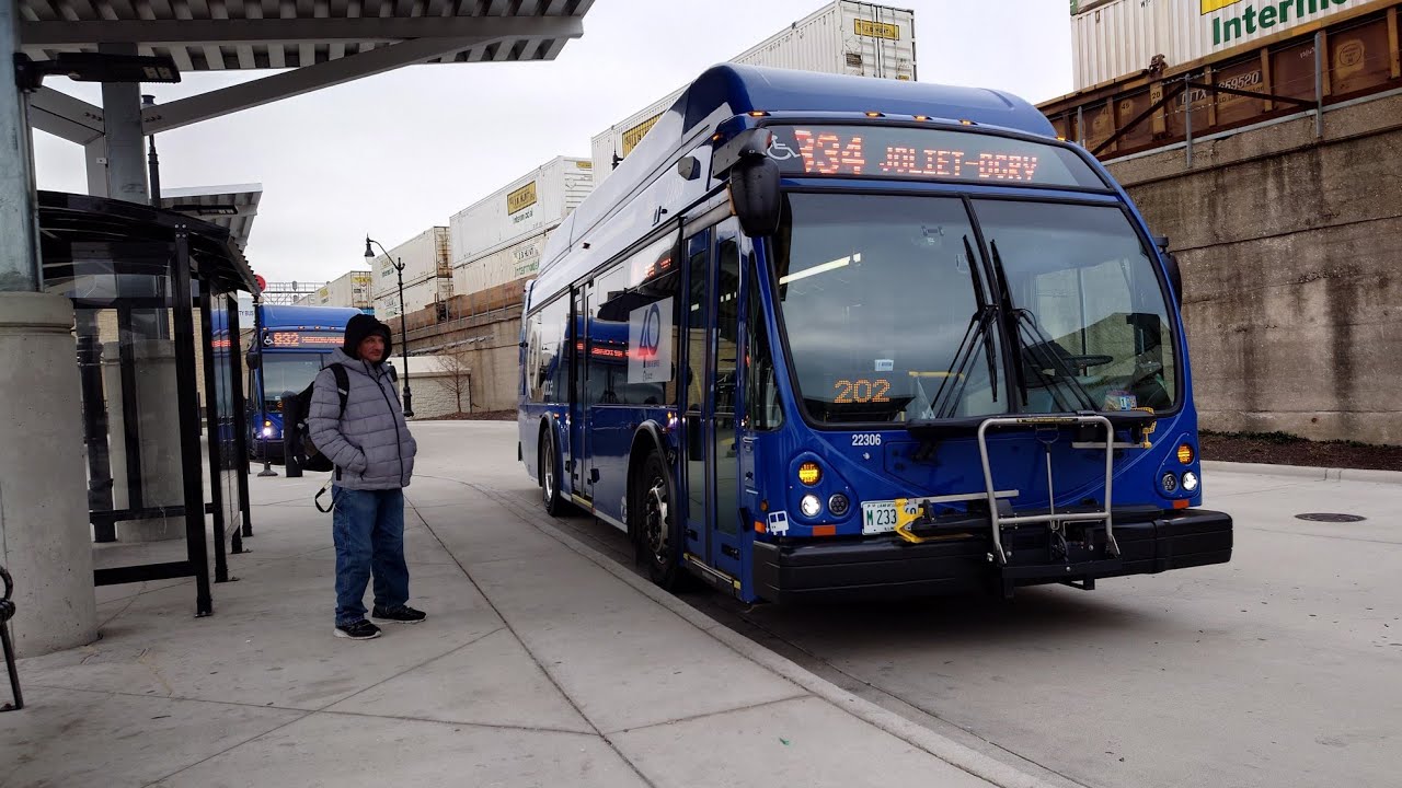 Ride On Pace Bus 2022 ENC Axess BRT 30' 22306 On Rt 834 to Branding Ave ...