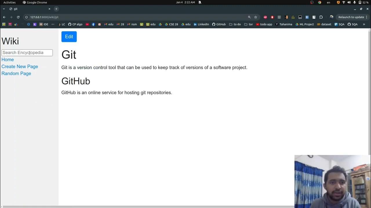 Project 1 - Wiki | CS50’s Web Programming with Python and JavaScript - YouTube