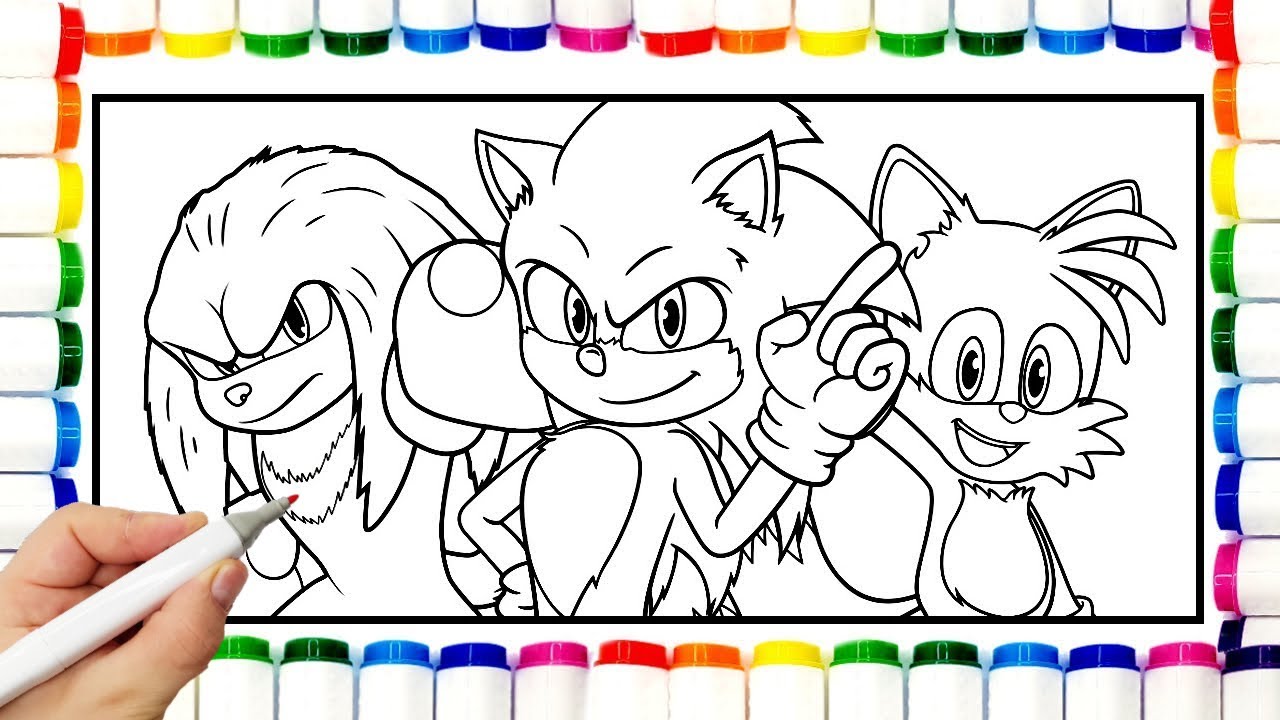 Sonic Team Coloring Pages Sonic The Hedgehog Teils , Shadow ,Amy Rose ...