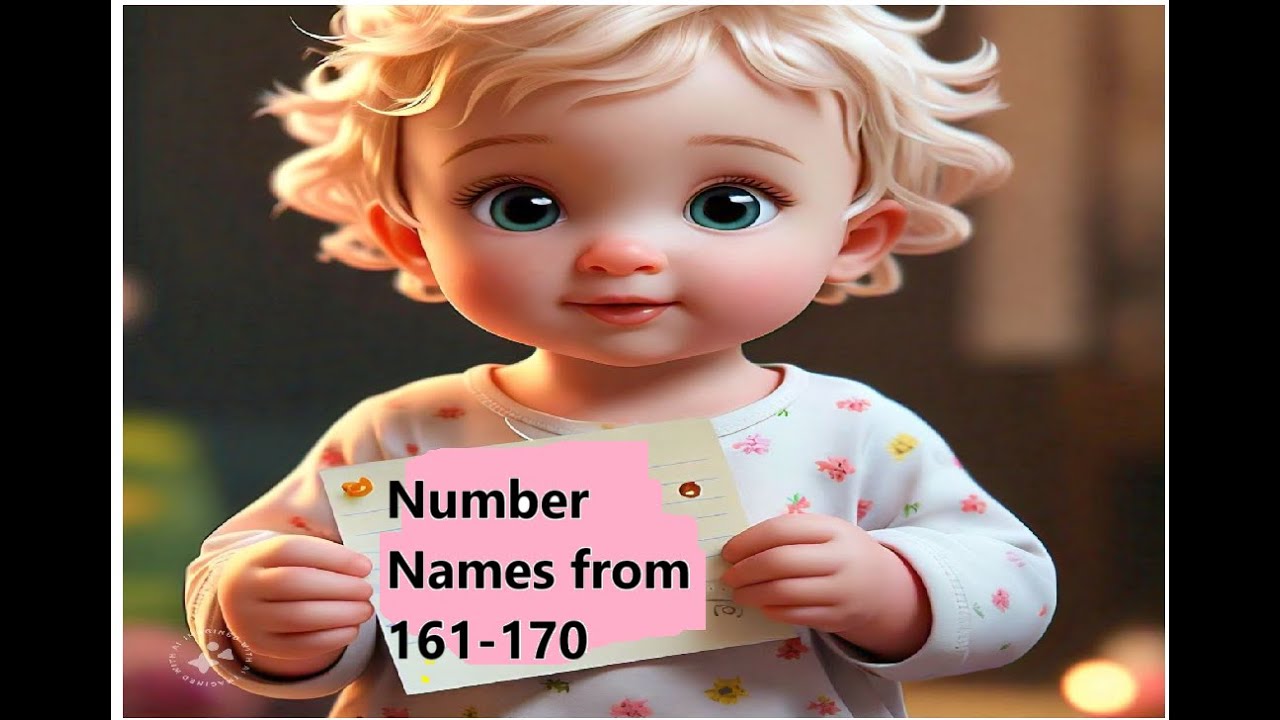Numbers Names from 161 to 170 for kindergarten, nursery, ukg, lkg , pre ...