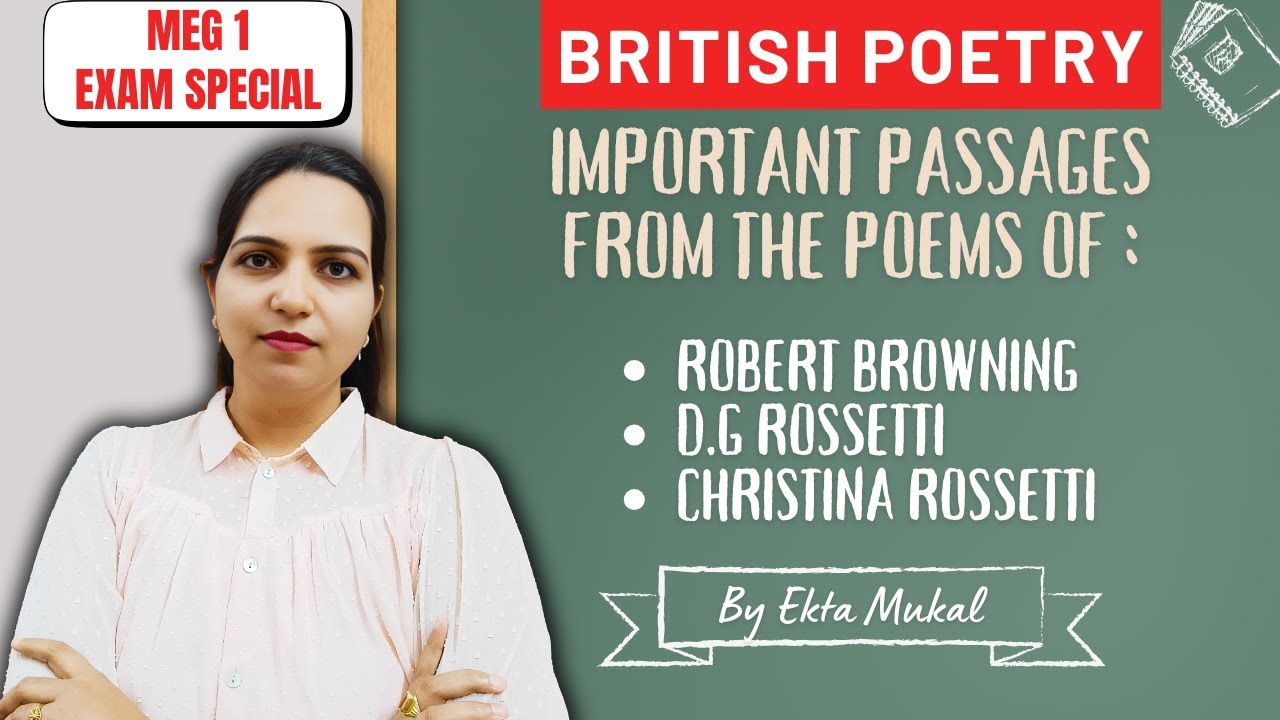MEG1 British Poetry | Key Poem Passages by Browning & The Rossettis ...