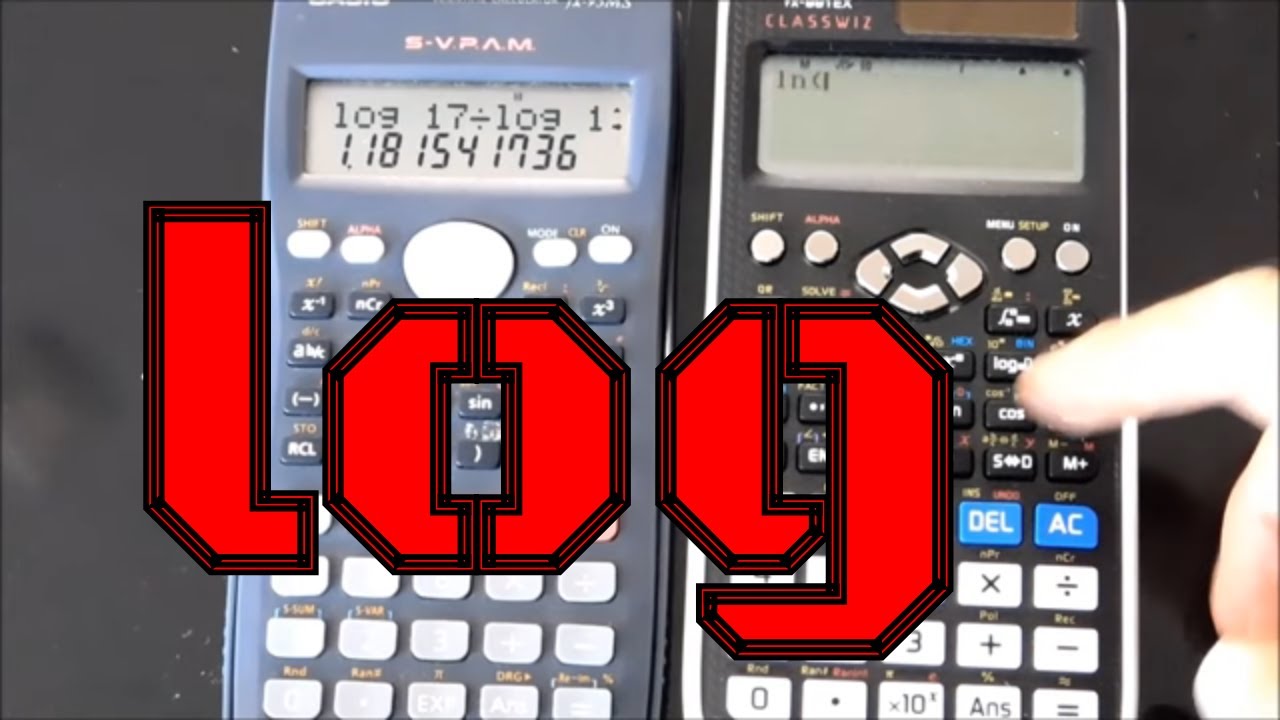 LOGARITMOS EN CUALQUIER BASE CON CALCULADORA YouTube