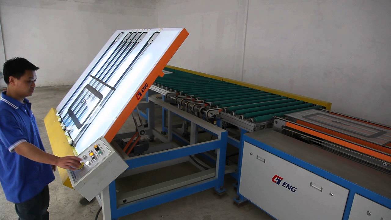 ZC-SP1218GHA Auto Glass Printing Machine. - YouTube