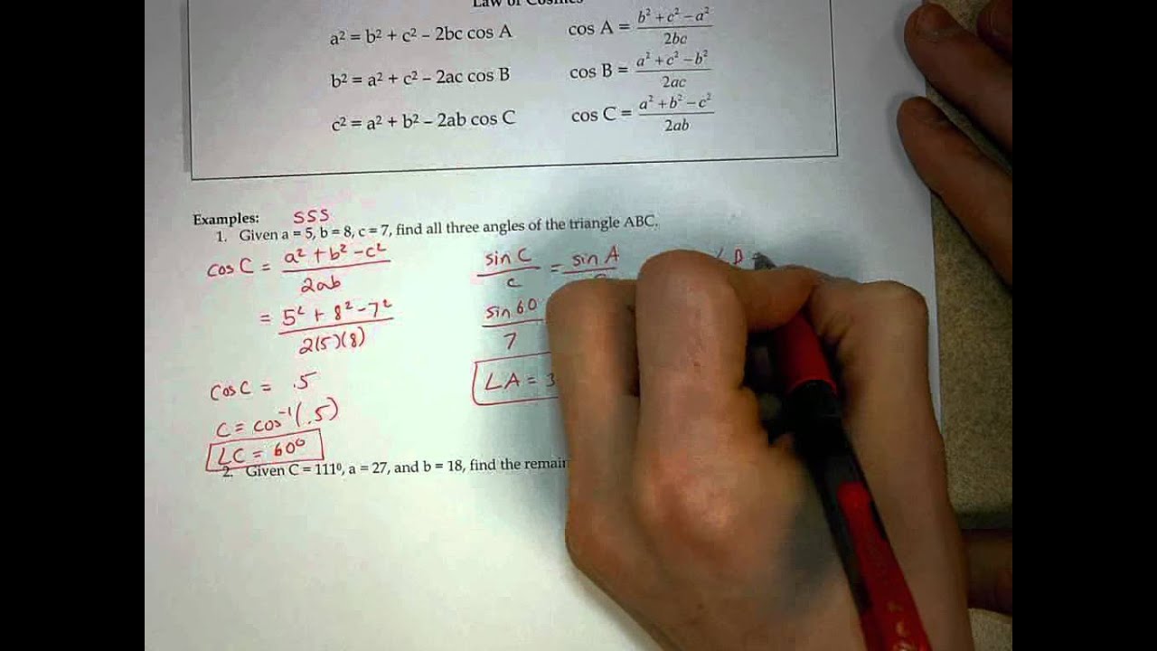 Advanced Pre-Calculus Section 6.2 (Notes Page 112) - YouTube