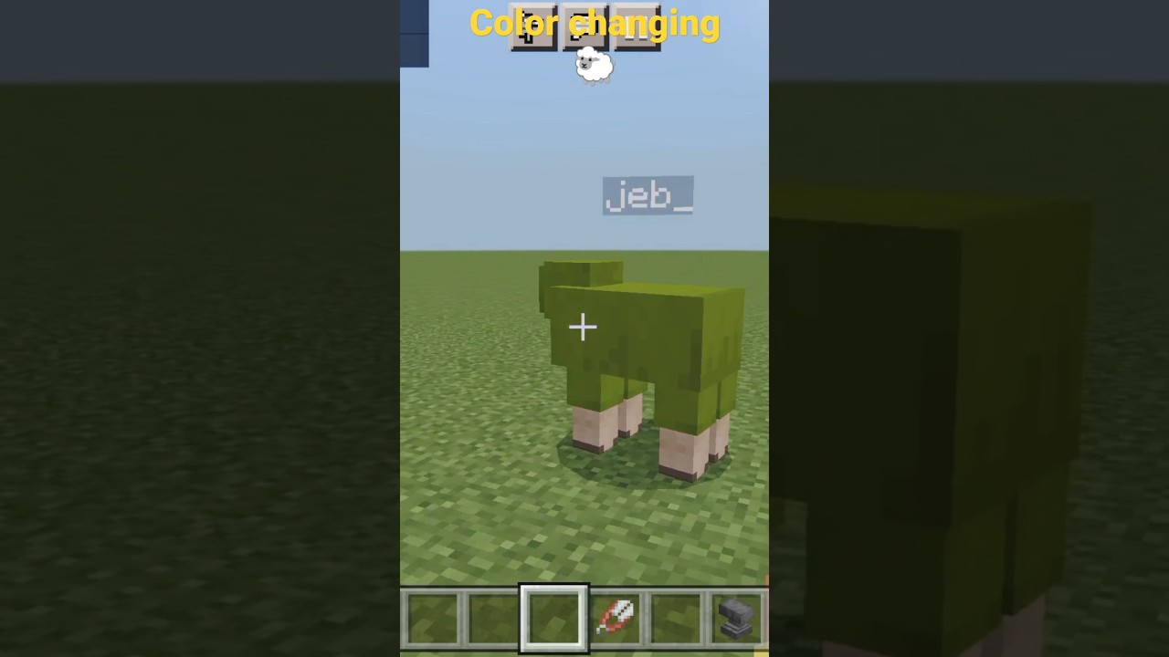 Color changing sheep in Minecraft #viral #Minecraft #hacks - YouTube