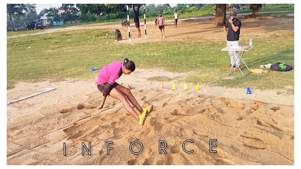 Best long jump by a girl !! Athletic coaching of INFORCE ACADEMY by ...