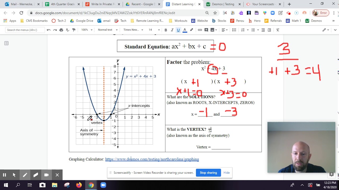 Week 4 Choice Board: Solving Quadratic Equations Part 2 - YouTube