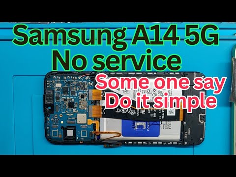 Samsung A14 5G No Service Solution @JYOTSNAMOBILECARE - YouTube