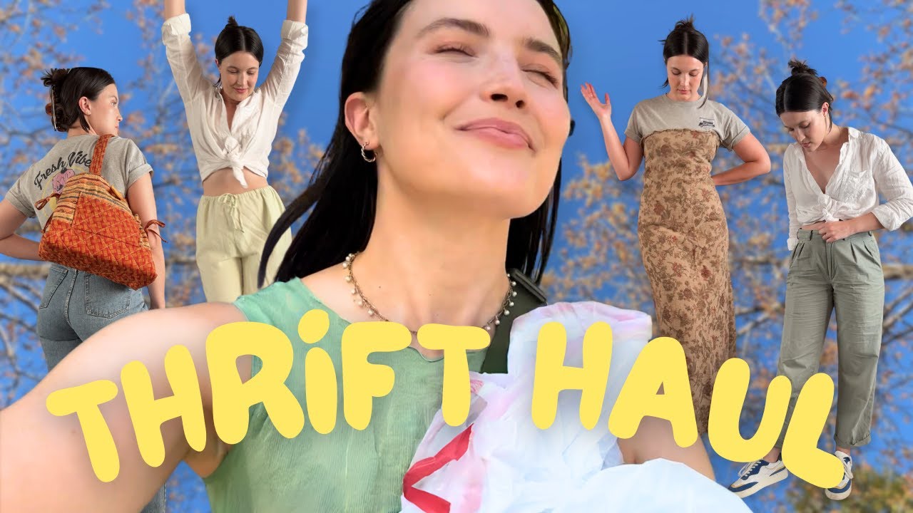 Thrift with me *WILD* finds in tiny mountain town - YouTube