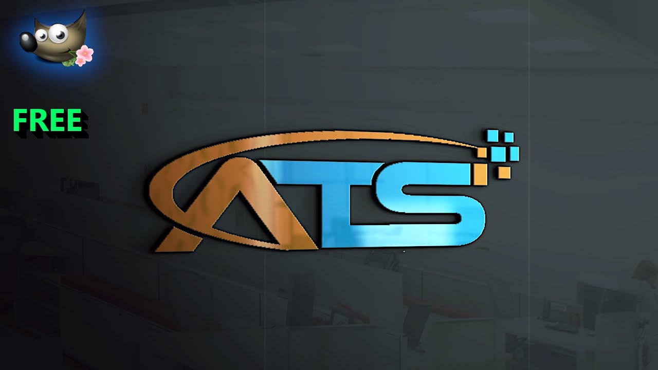 Modern ATS Logo Design in GIMP | Creative Logo Tutorial for Beginners ...