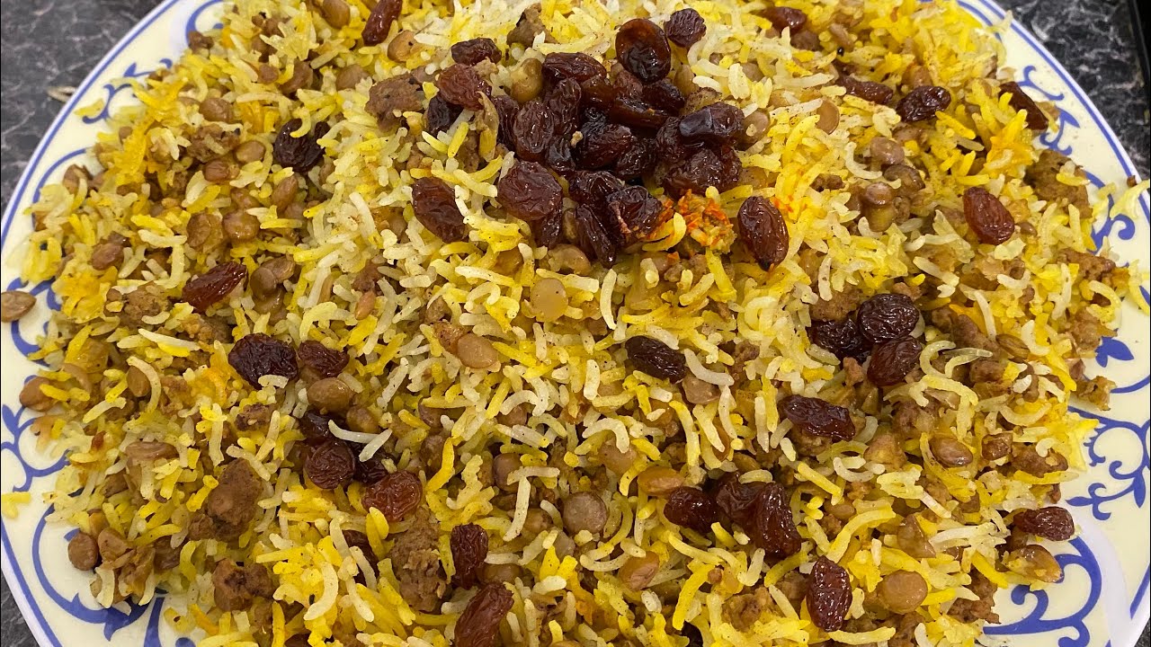 How To Make Adas Polo ( Persian Rice&lentils Recipe) طرز تهیه عدس پلو ...