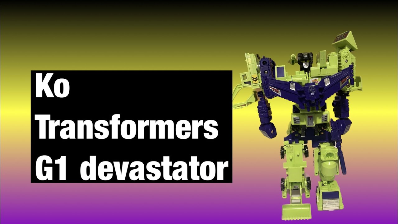 Ko transformers, G1 devastator - YouTube