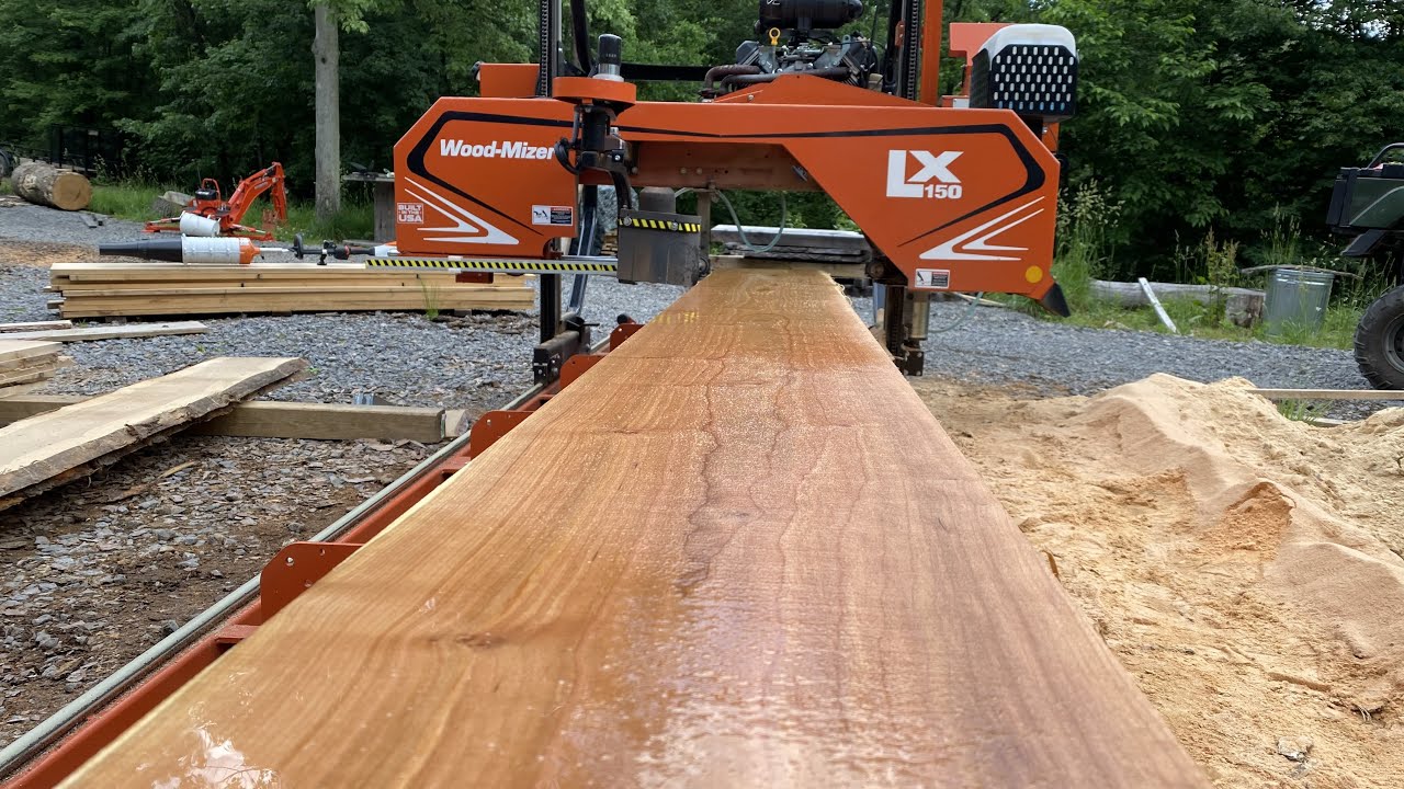 THIS IS IT! The Best Cherry Log I ever sawed on the Mill - YouTube