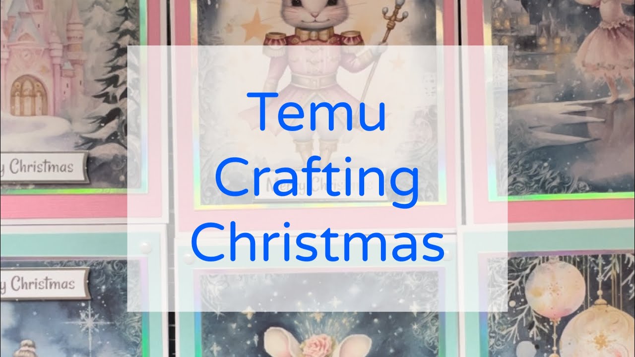 Crafting with Temu - Christmas Card Making - YouTube