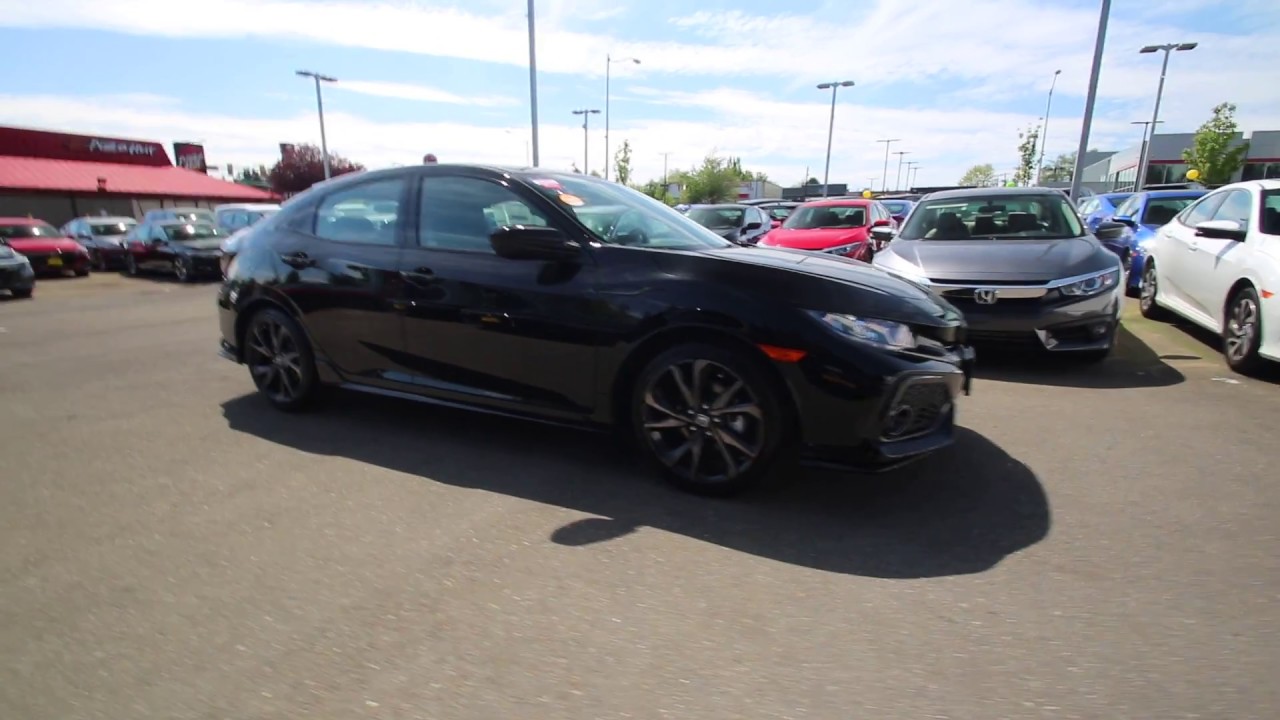 2018 Honda Civic Sport Hatch | Black | JU416708 | Seattle | Burien ...