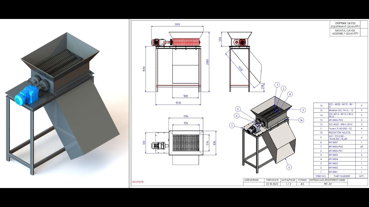 Metal Öğütücü Teknik Resim 06 - Scrap Metal Shredders Technical ...