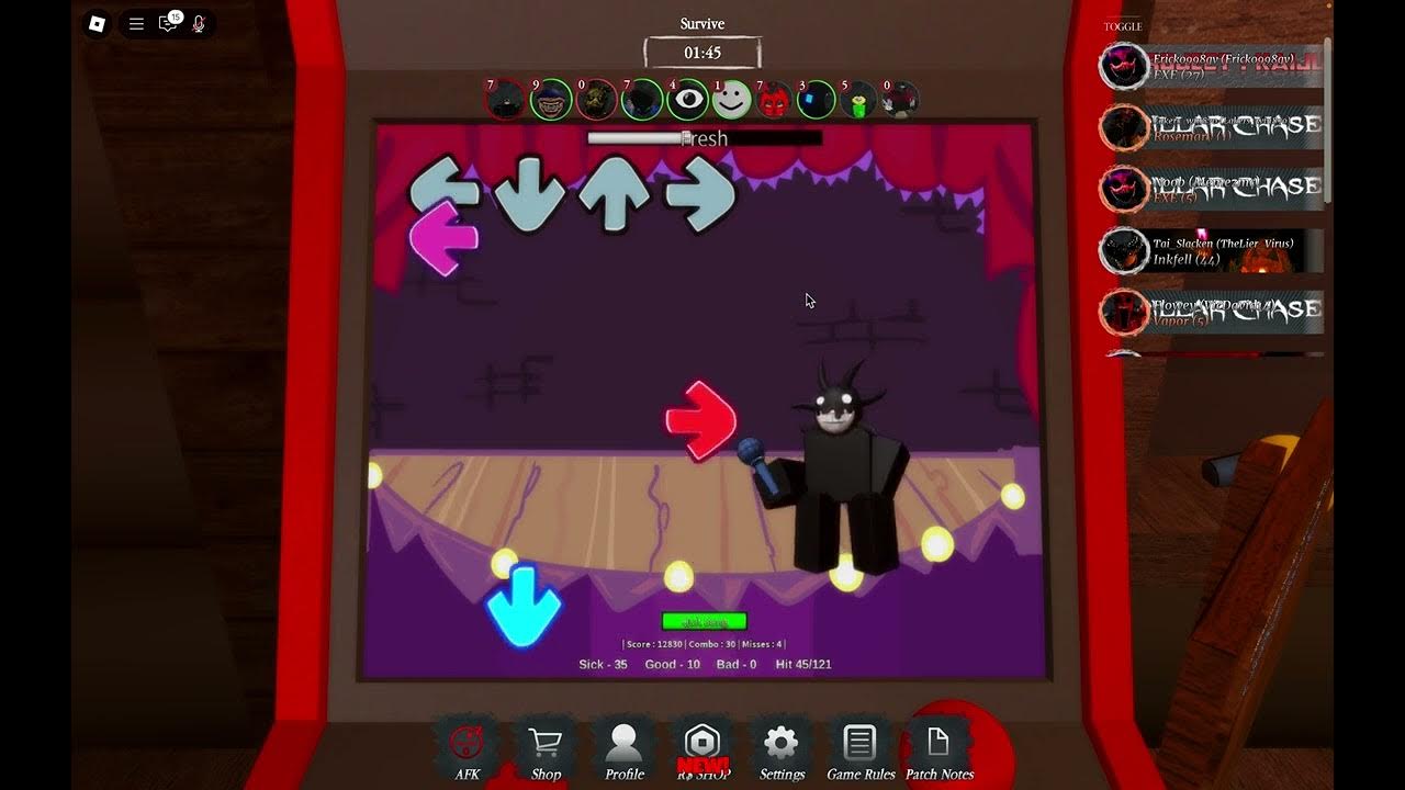 Playing Friday Night Funkin' in Pillar chase 2 (again) - YouTube