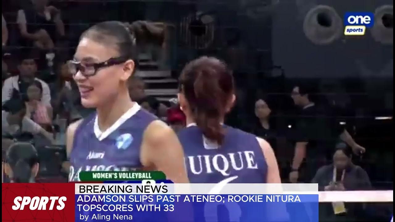 Adamson slips past Ateneo; Rookie Nitura topscores with 33 - YouTube