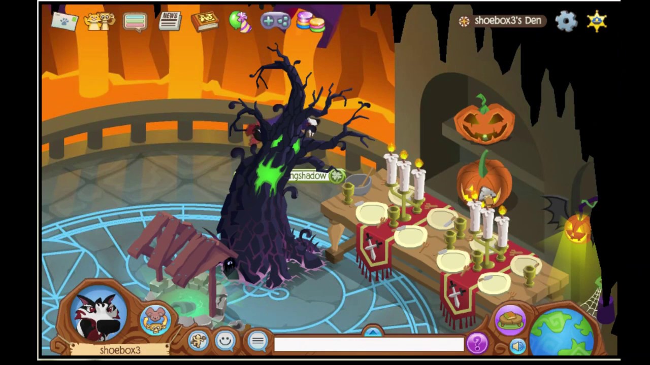 Animal Jam - Spooky Den tours! - YouTube