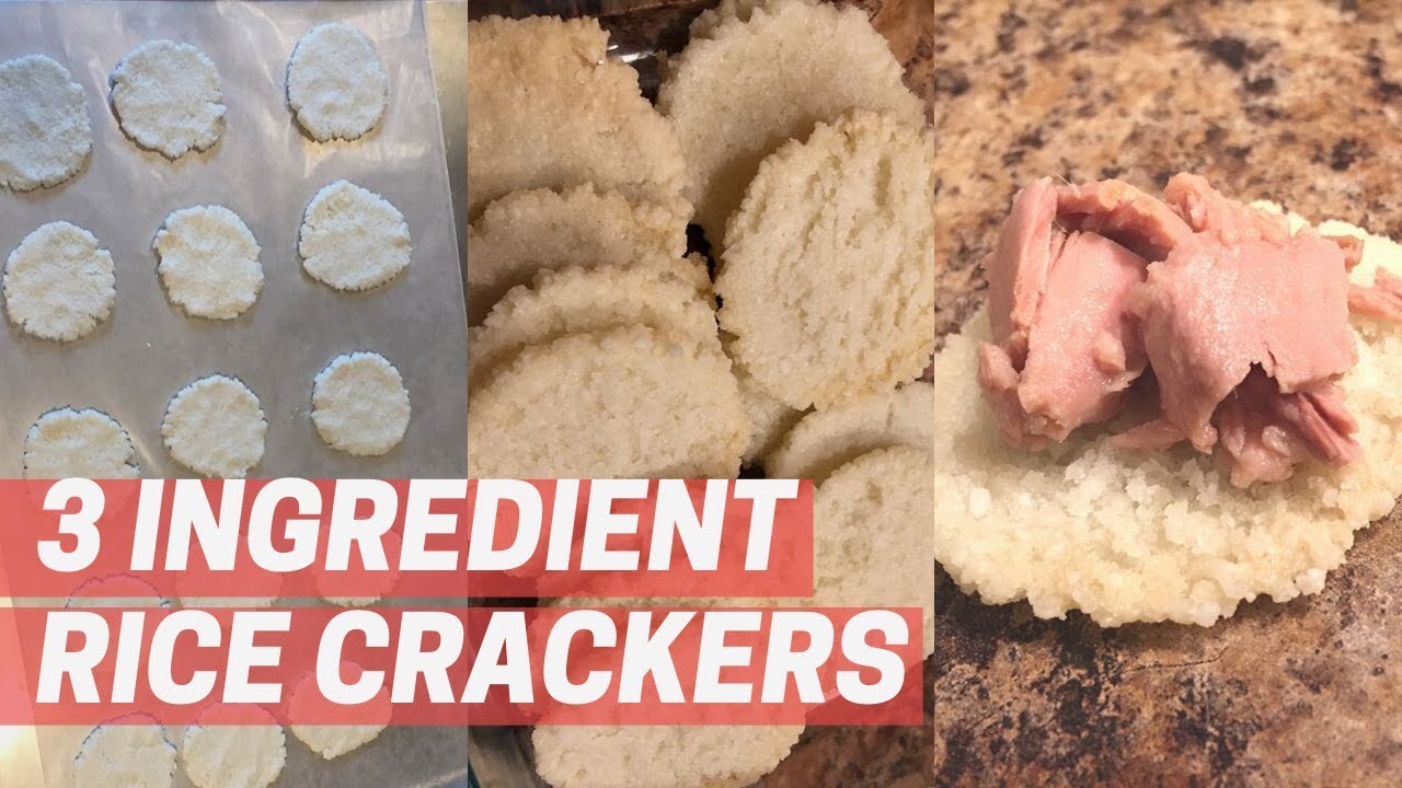 How To Make Crunchy Rice Crackers - Simple 3 Ingredient Recipe - YouTube