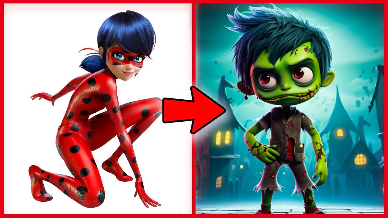 LADYBUG as ZOMBIES 🧟‍♂️ All Characters - YouTube
